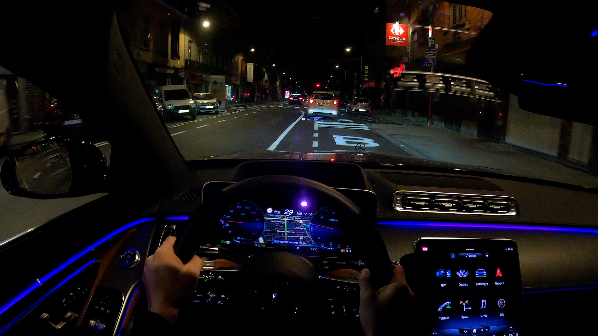 MERCEDES S-CLASS S 350 D 4MATIC NIGHT POV TEST DRIVE I DEMO AUGMENTED ...